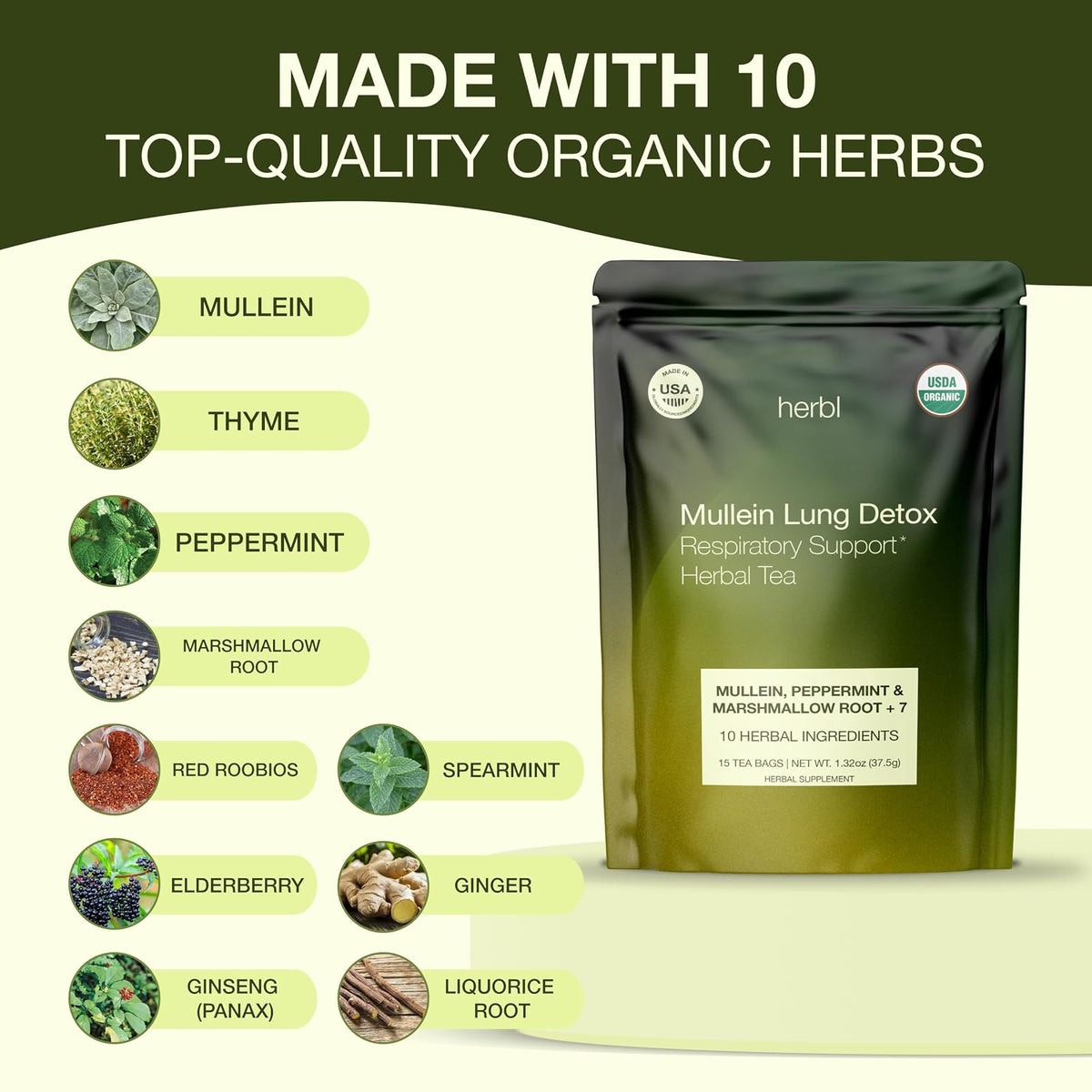 herbal tea for respiratory support