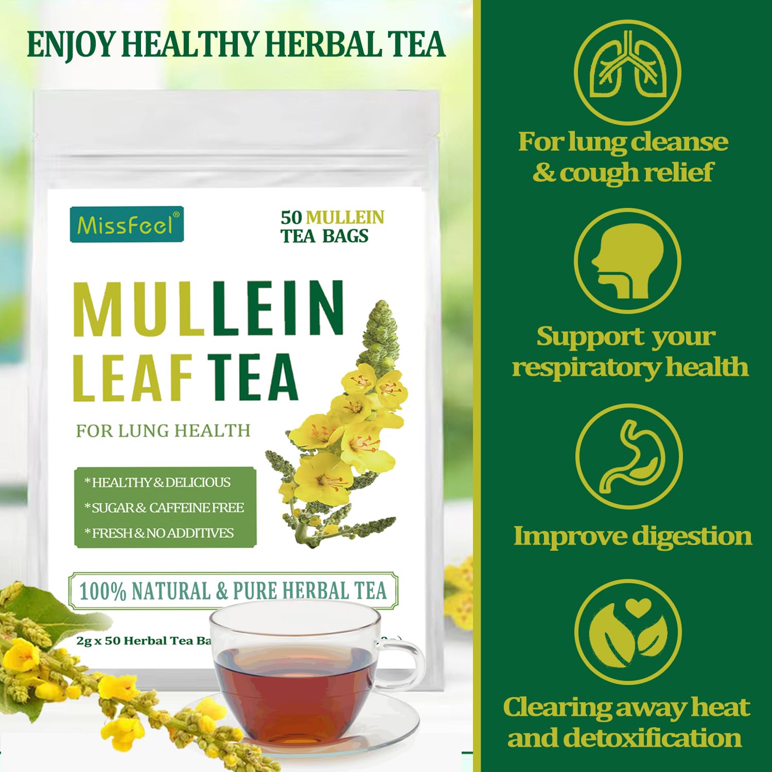 herbal tea for soothing respiratory health