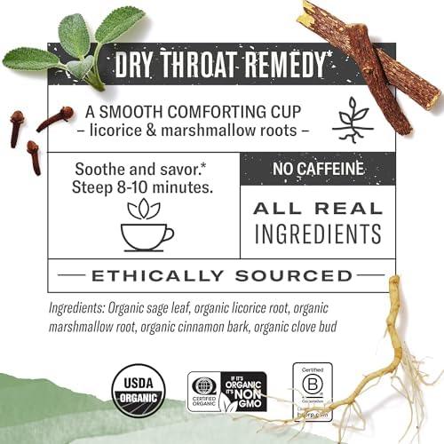herbal tea for soothing throat