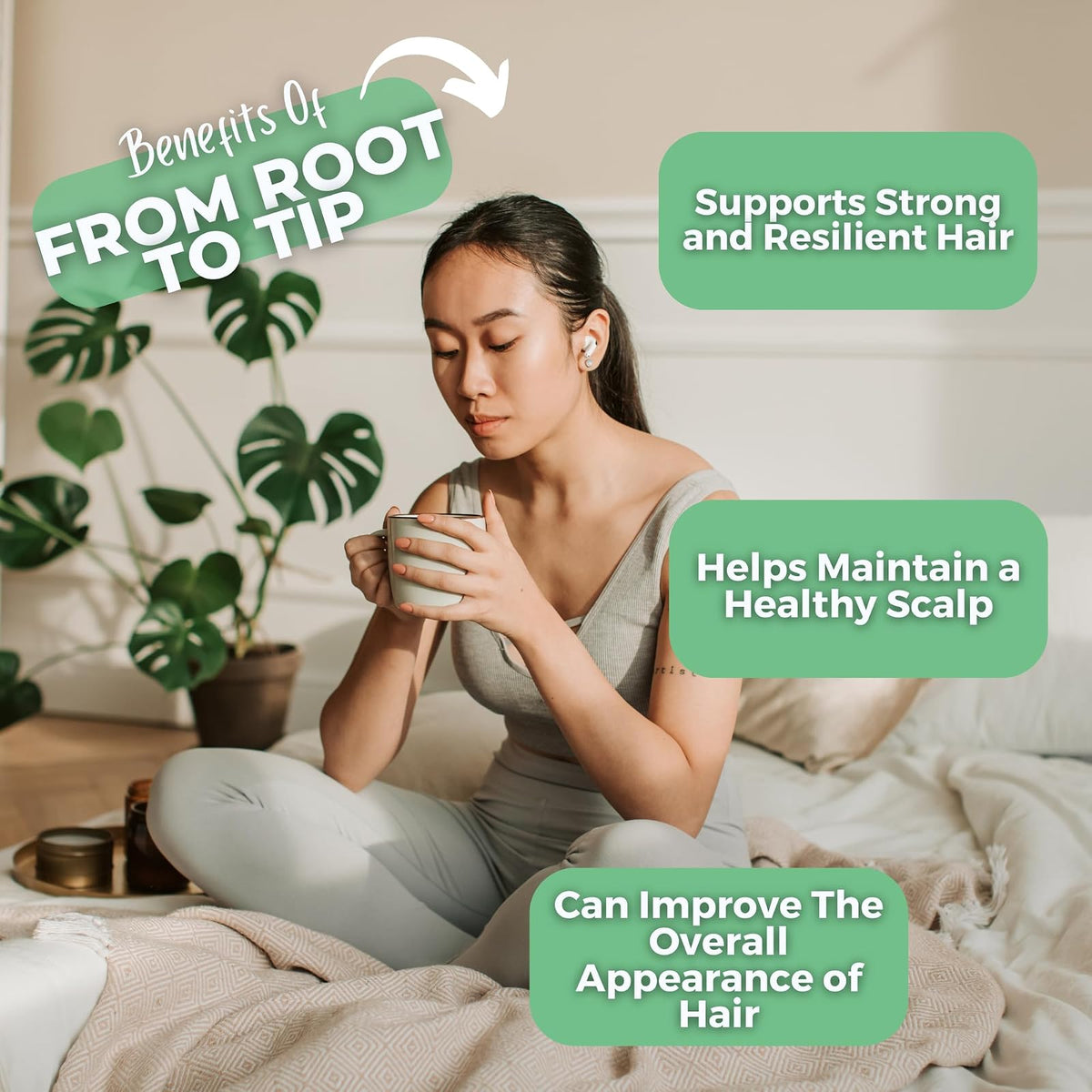 Herbal tea for stronger hair