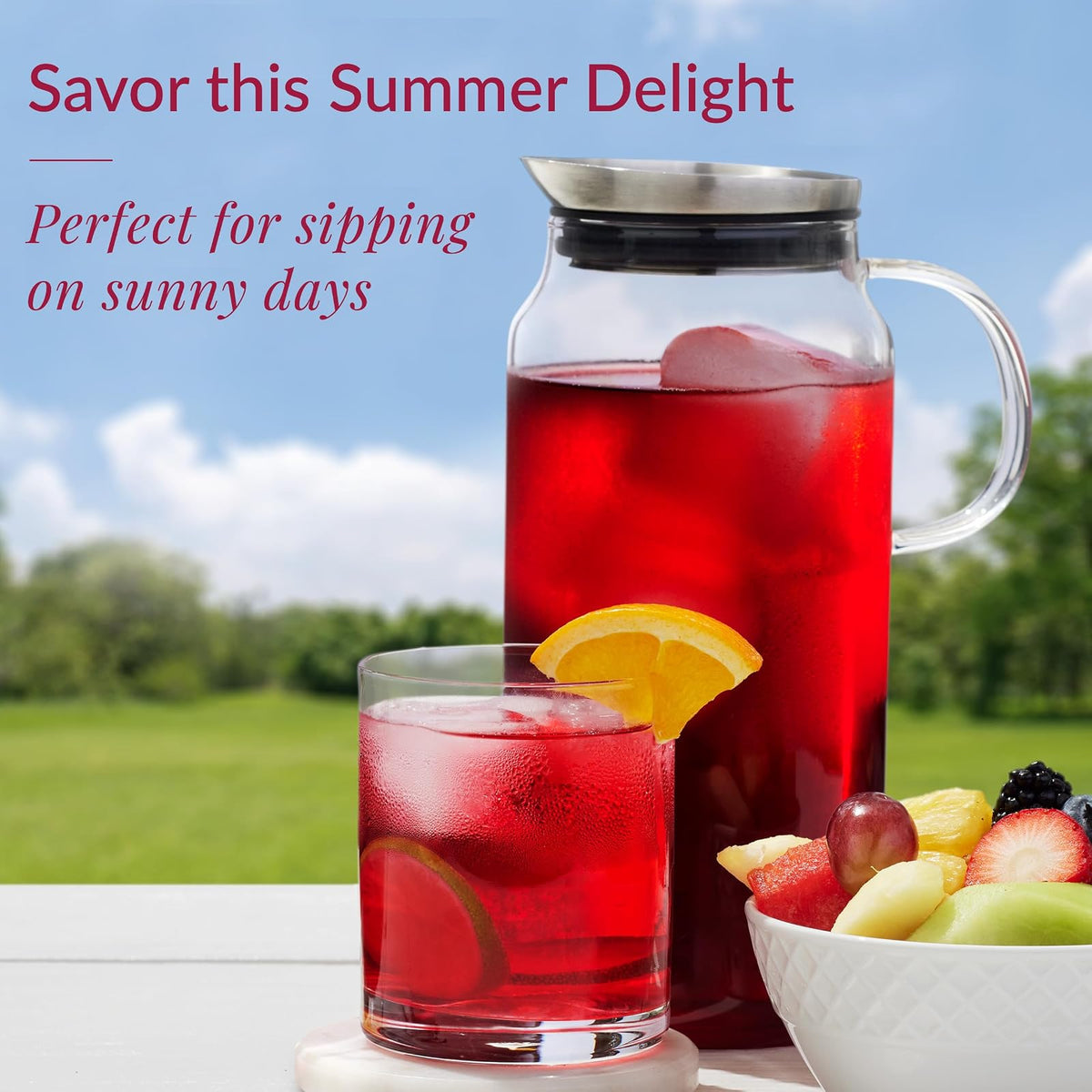 Herbal tea for summer gatherings