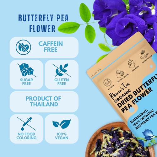 herbal tea for vibrant blue colour