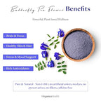 herbal tea for vibrant blue colour