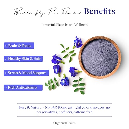 herbal tea for vibrant blue colour