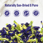 herbal tea for vibrant blue colour