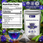 Herbal tea for vibrant blue colour