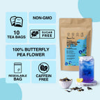herbal tea for vibrant blue colour