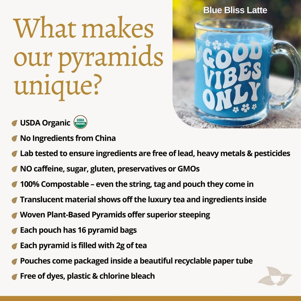 herbal tea for vibrant blue colour