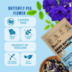 herbal tea for vibrant blue colour