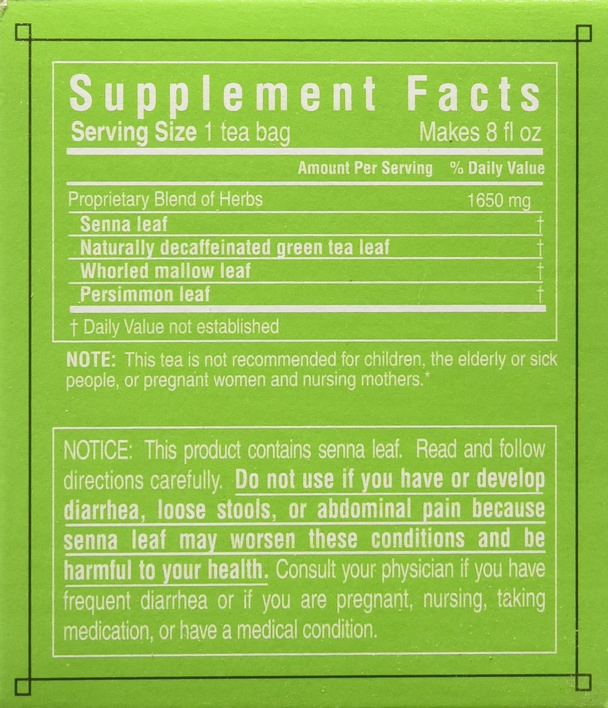 Herbal tea for weight management
