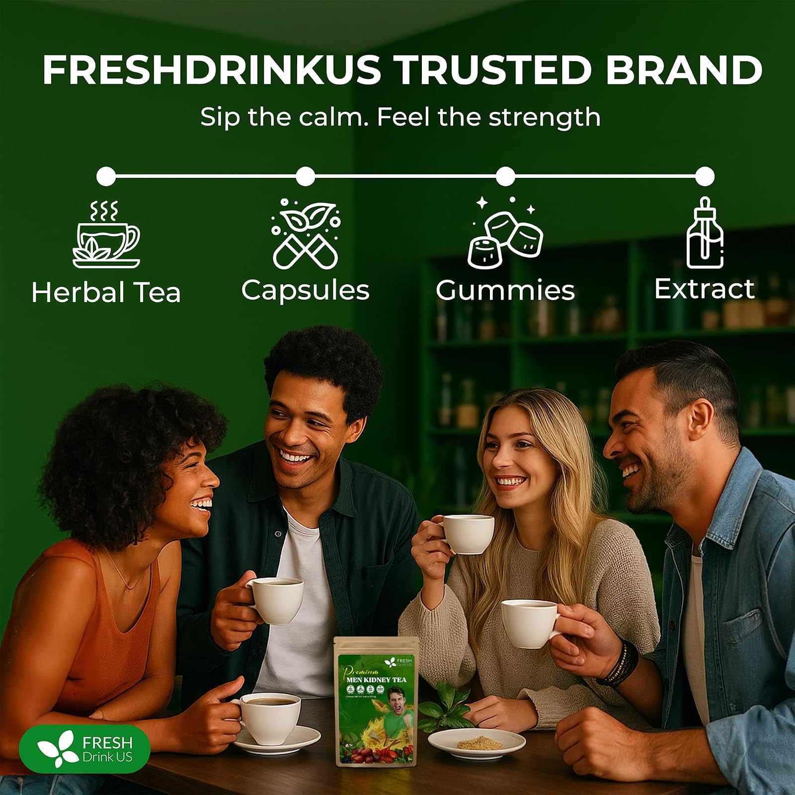 Herbal tea for wellness boost