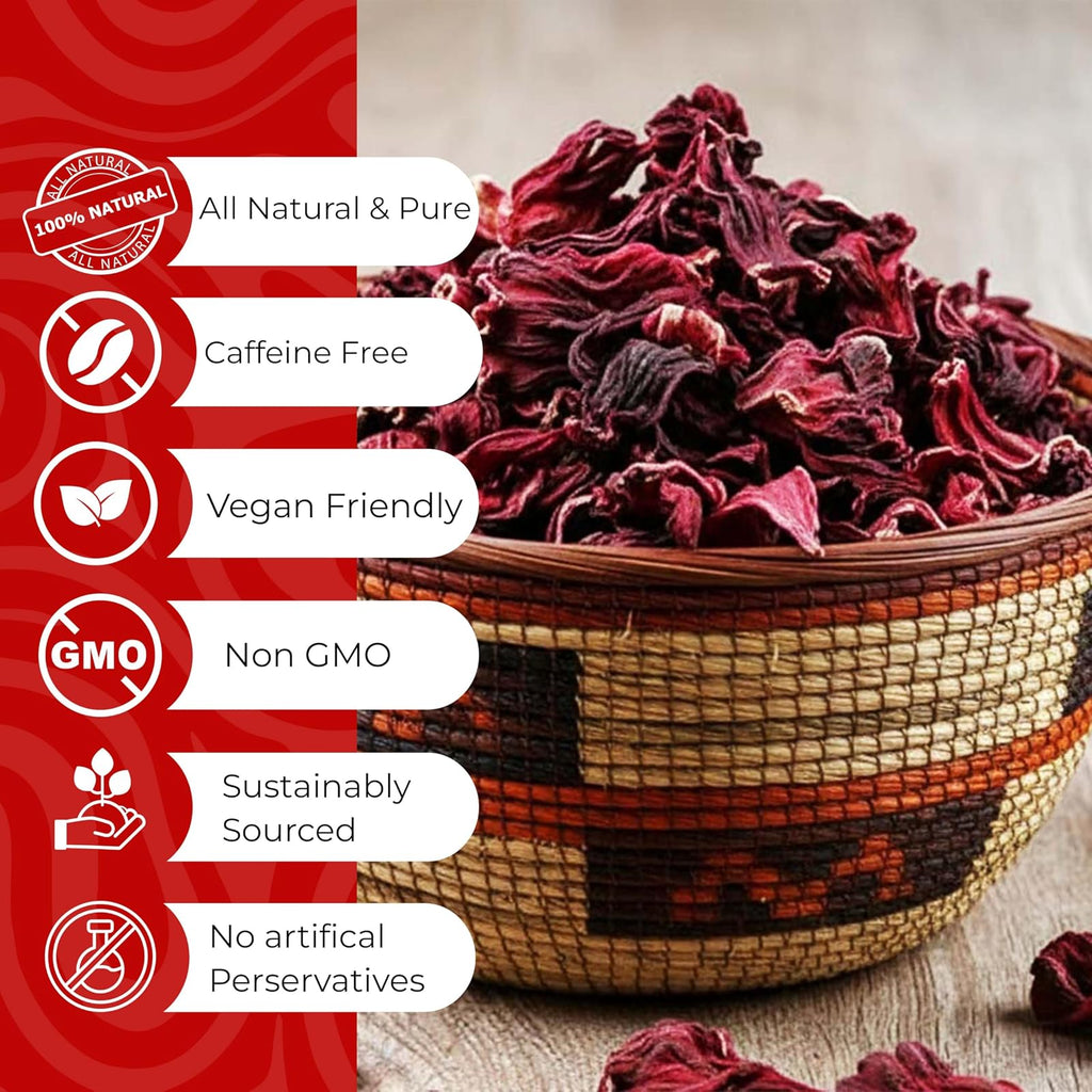 herbal tea made from dried hibiscus