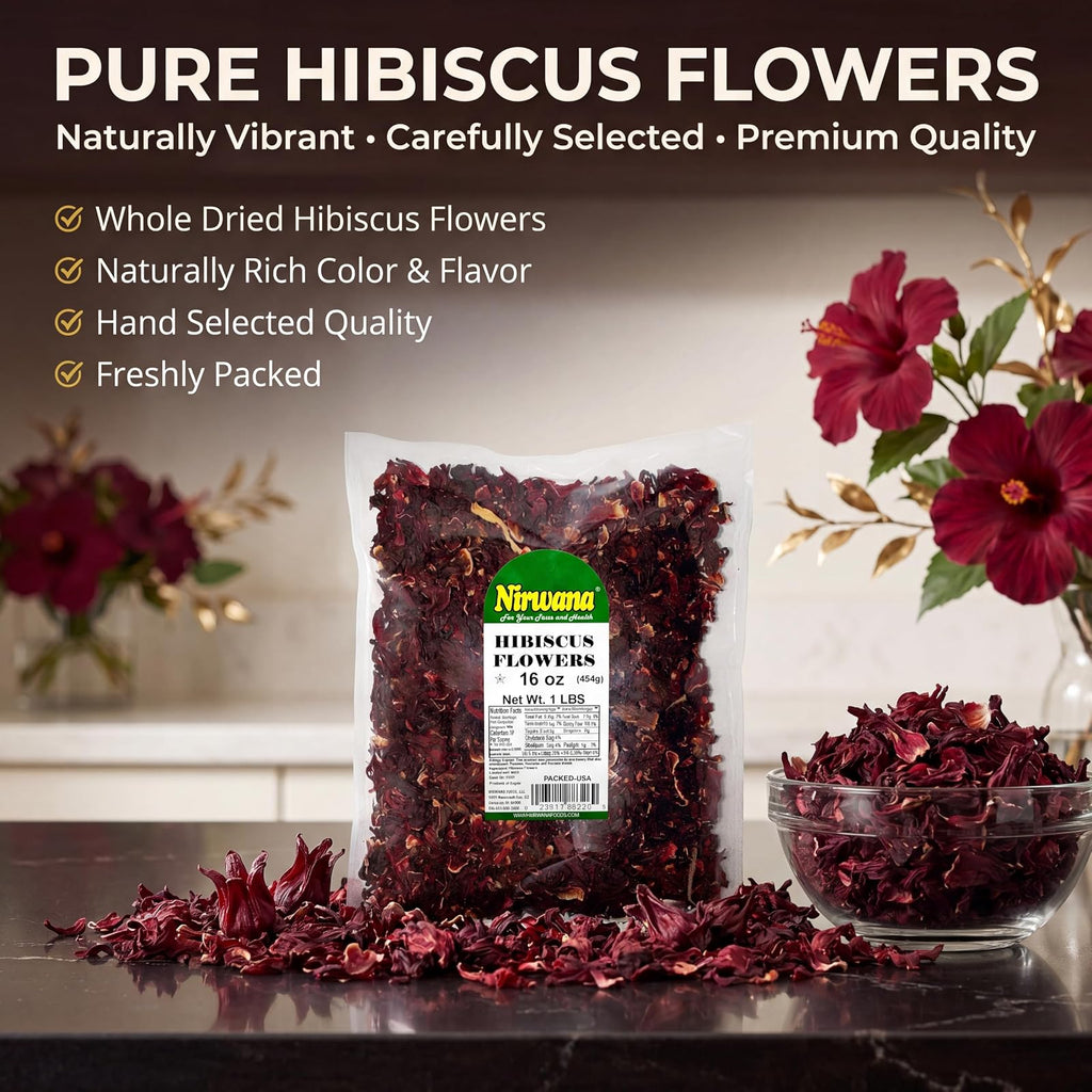 herbal tea made with hibiscus flowers