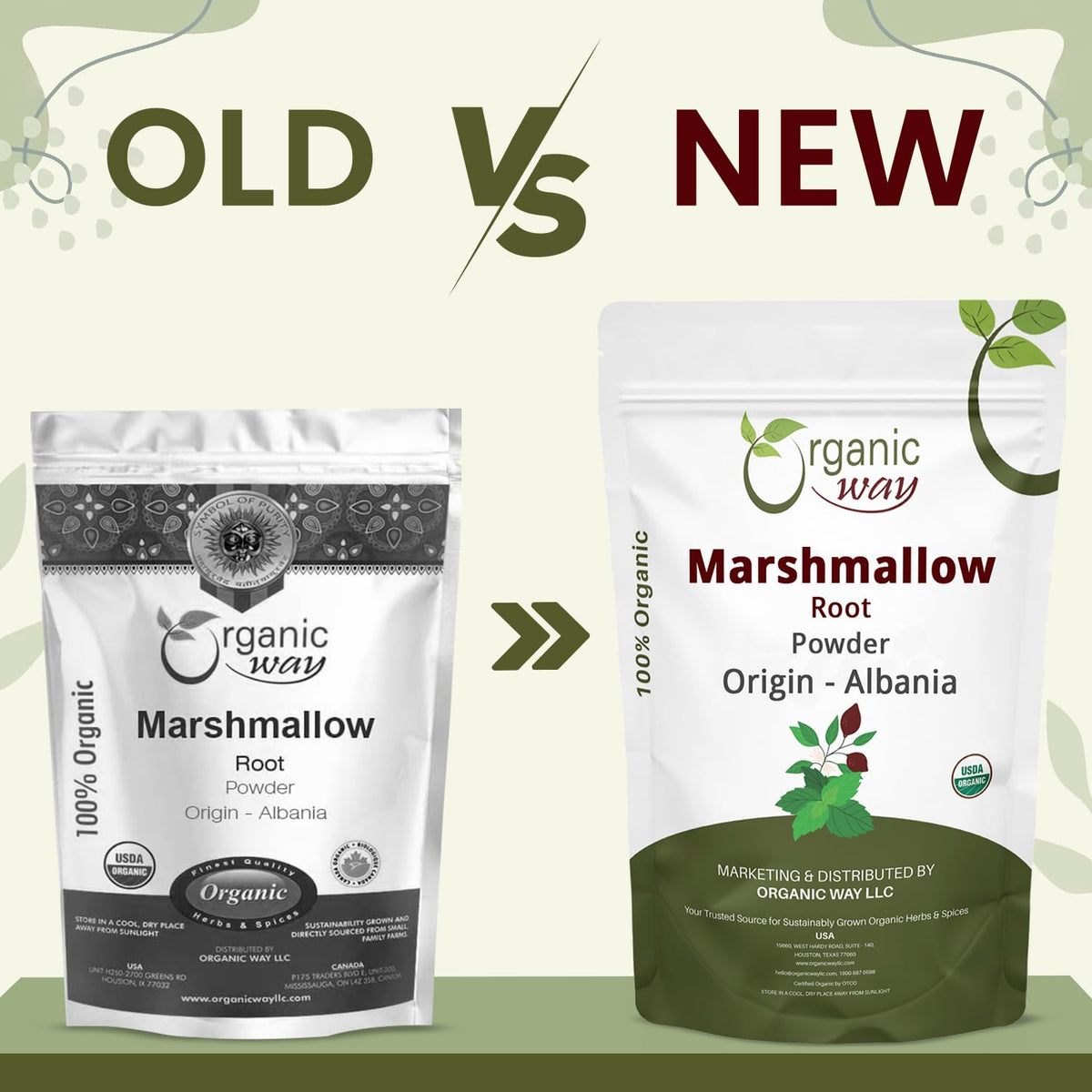 Herbal tea made with marshmallow root