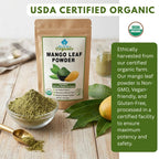 herbal tea mix with mango leaves