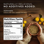 Herbal tea pods with dandelion root