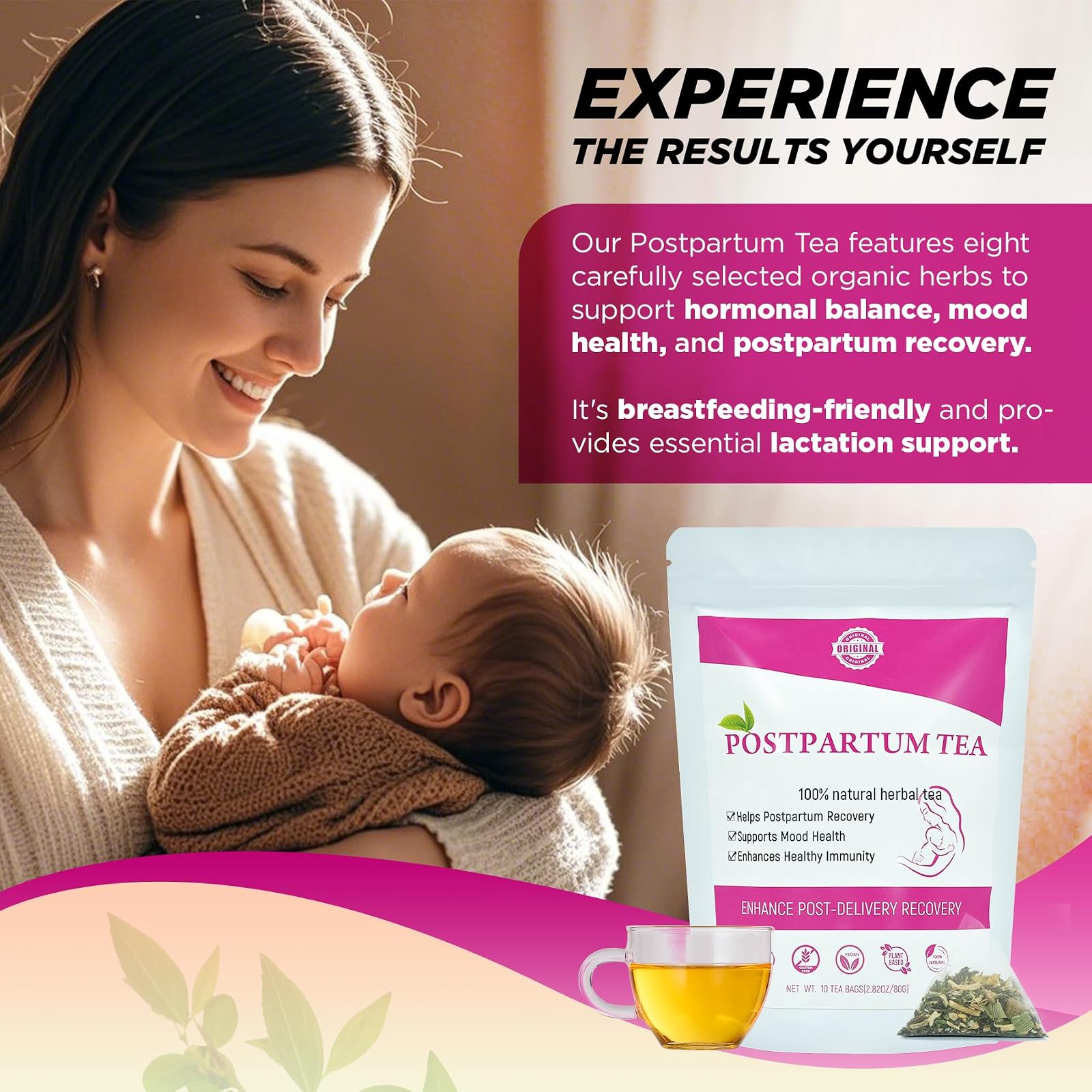 Herbal tea to support breastfeeding