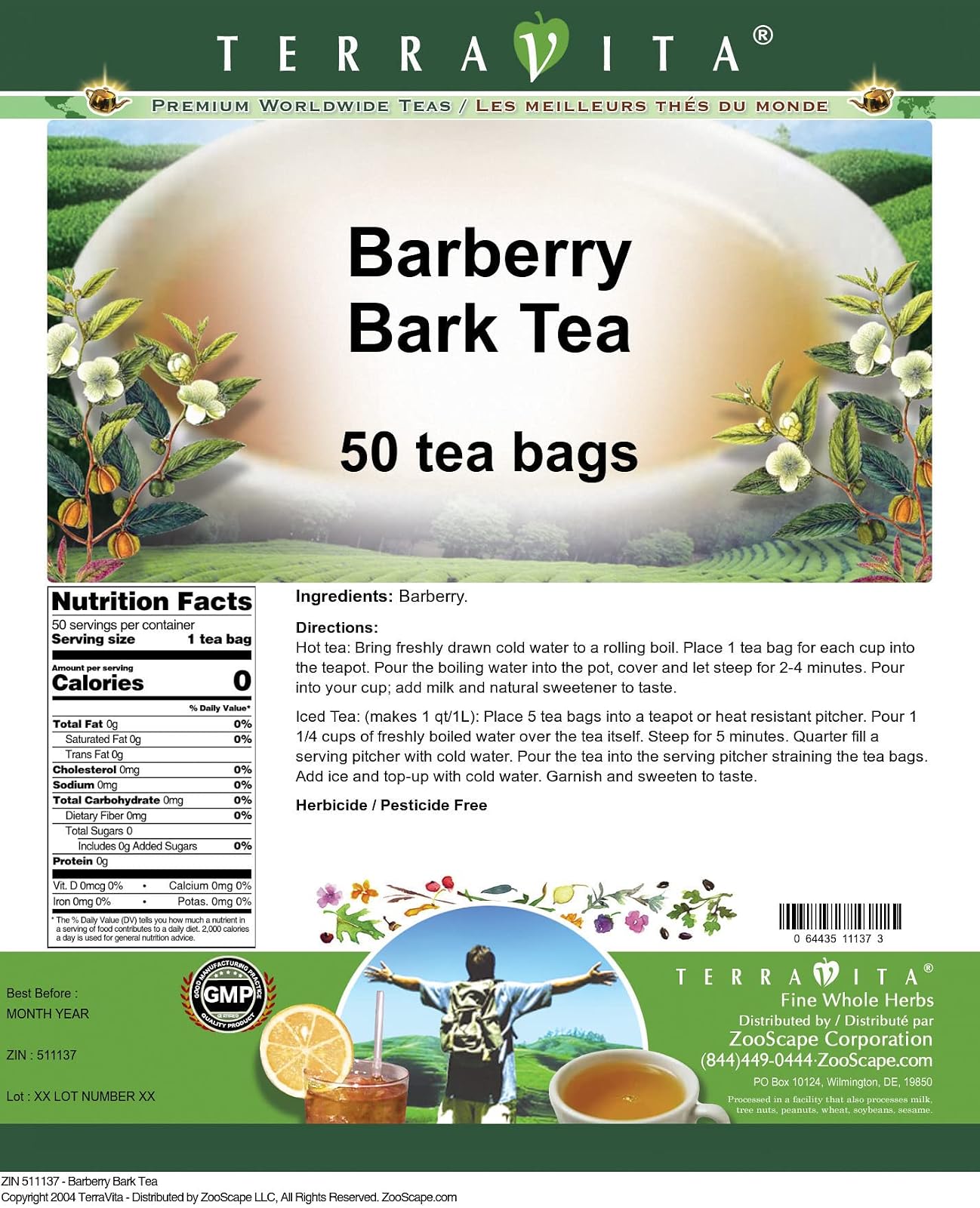 Herbal tea with antioxidant benefits