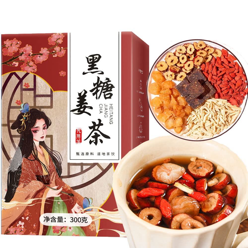 herbal tea with black sugar