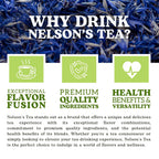 herbal tea with blue cornflower petals