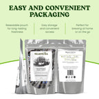 Herbal tea with blueberry and bergamot notes