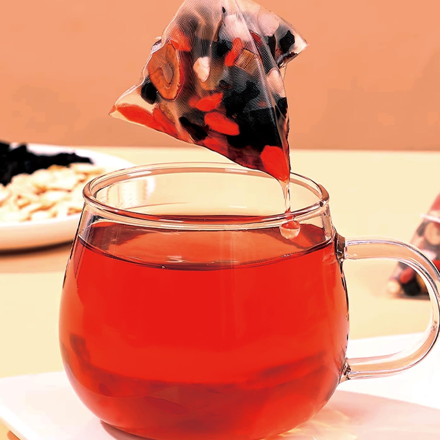 Herbal tea with chamomile and ginger
