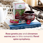 herbal tea with cinnamon and rose