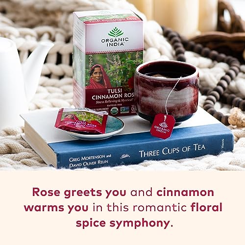 herbal tea with cinnamon and rose