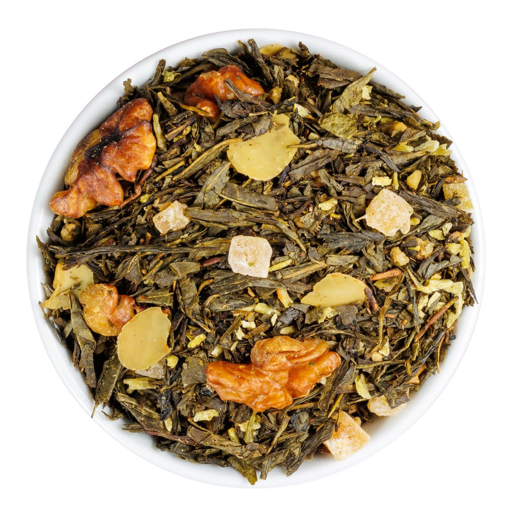 Herbal tea with coconut notes