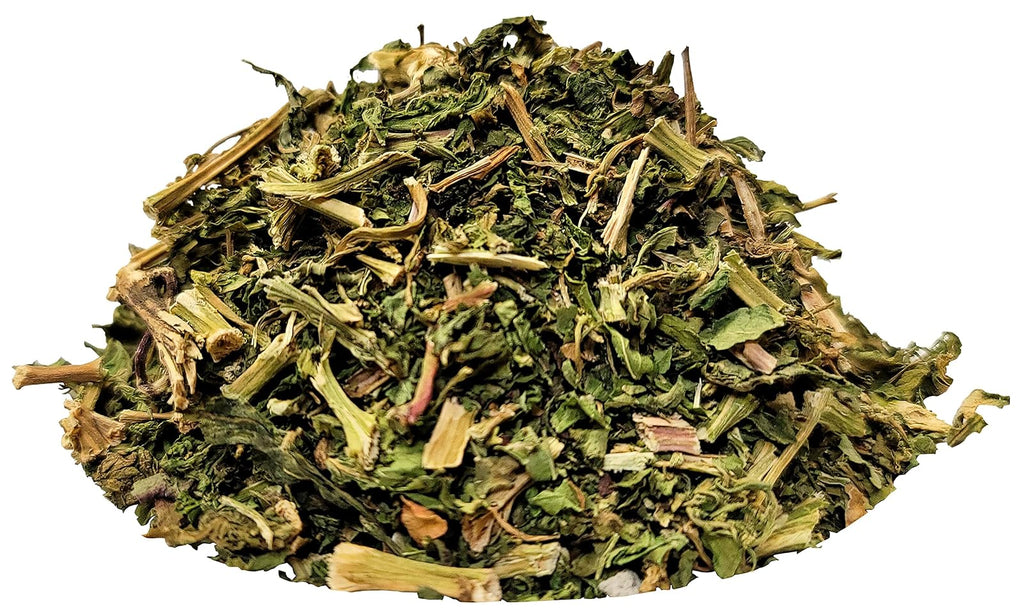 herbal tea with dried epazote stems