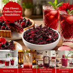 Herbal tea with dried hibiscus