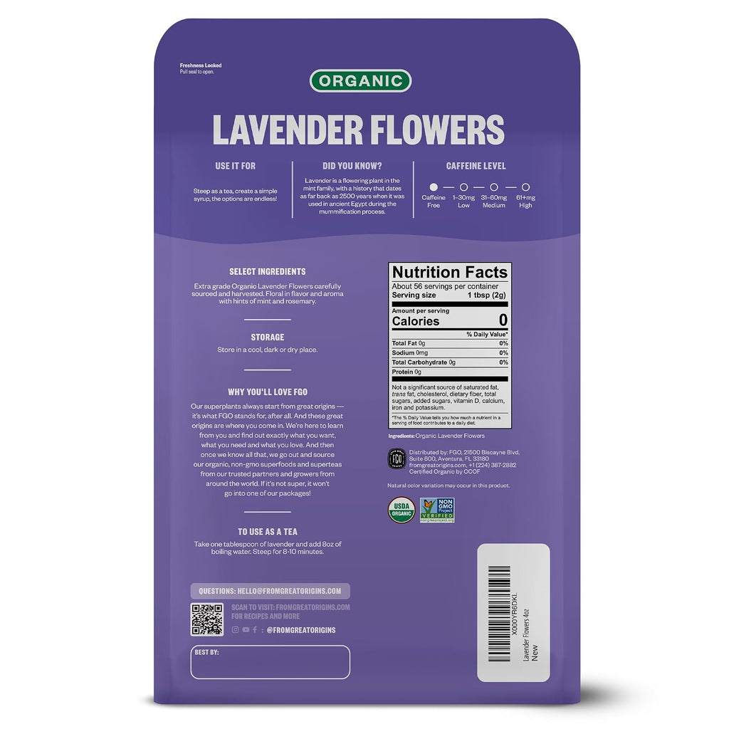 herbal tea with dried lavender