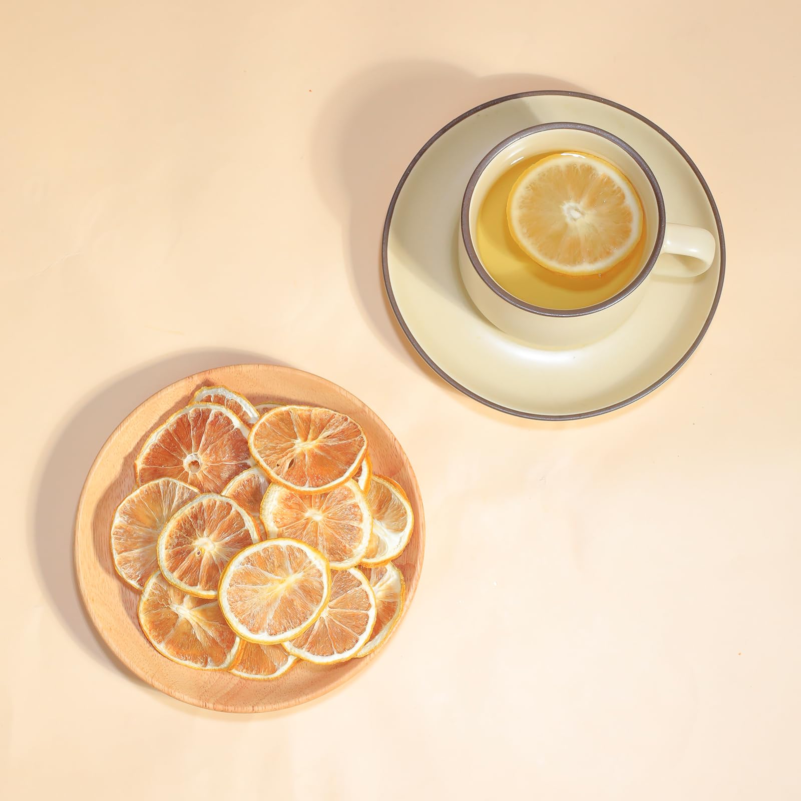 herbal tea with dried lemons