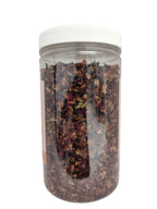 Herbal tea with dried rose petals