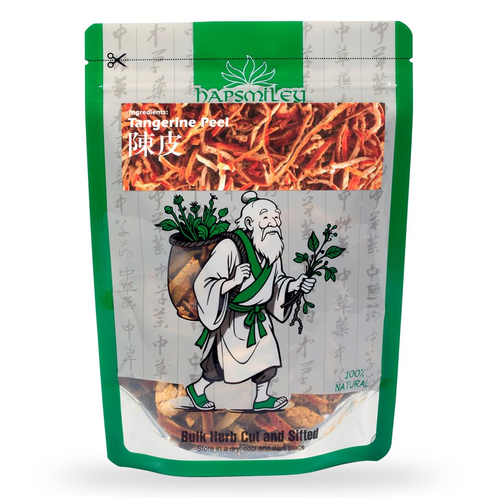 herbal tea with dried tangerine peel