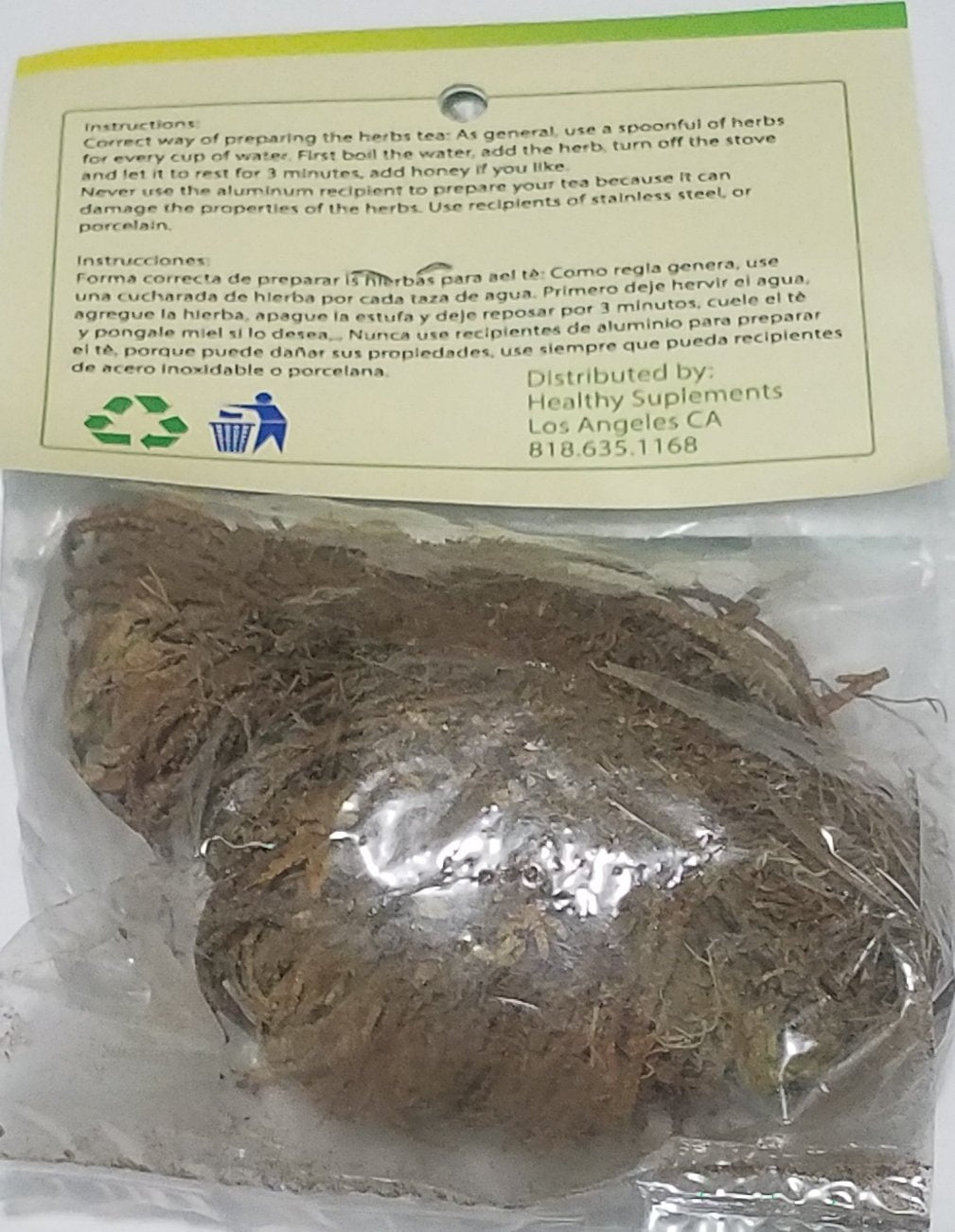 Herbal tea with extra bag included