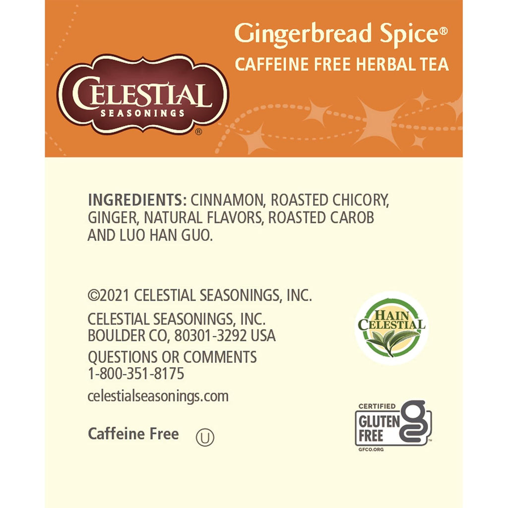 herbal tea with festive gingerbread flavour