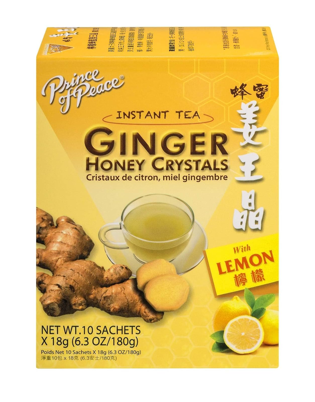 herbal tea with ginger and lemon