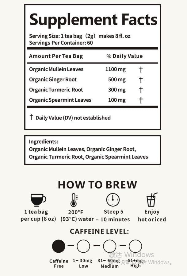 Herbal tea with ginger and turmeric
