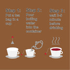 Herbal tea with ginseng and chamomile