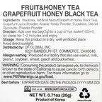 Herbal tea with grapefruit flavour