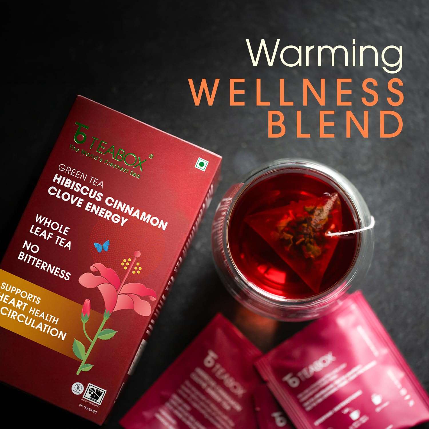 herbal tea with hibiscus flavour