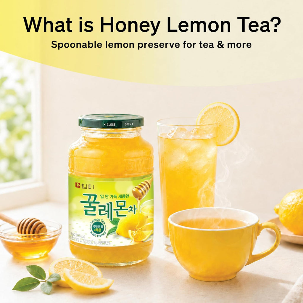 herbal tea with honey and lemon