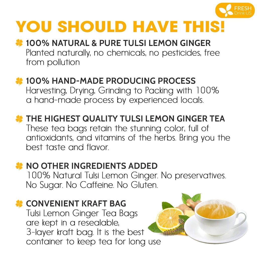 herbal tea with lemon and ginger