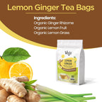 herbal tea with lemon ginger