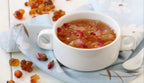 herbal tea with peach resin