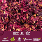 herbal tea with rose petals