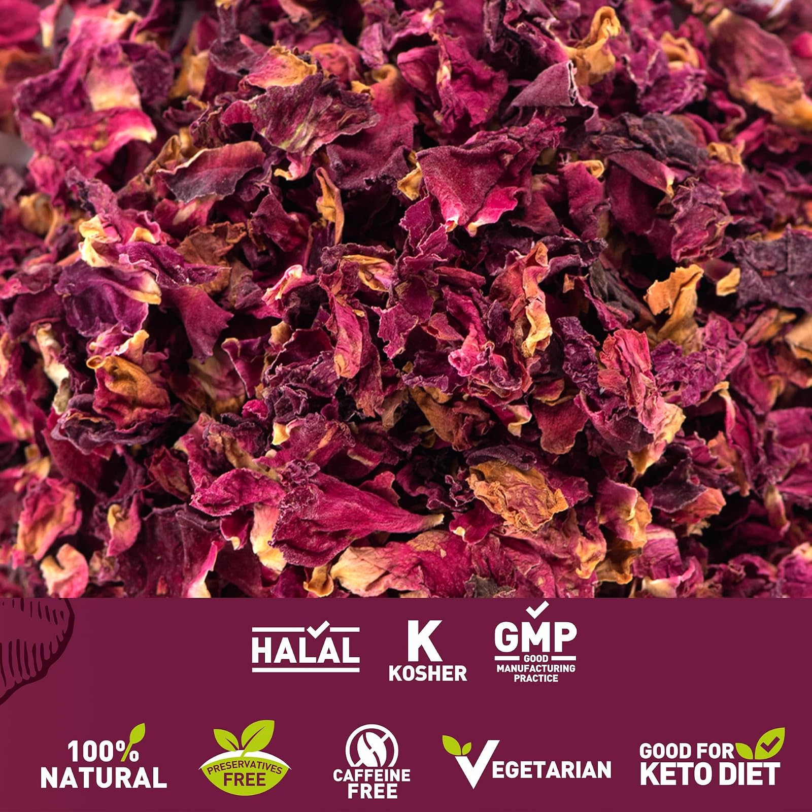 herbal tea with rose petals