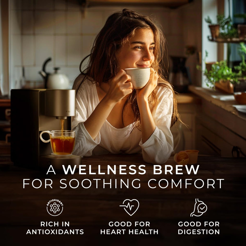 herbal tea with soothing chamomile