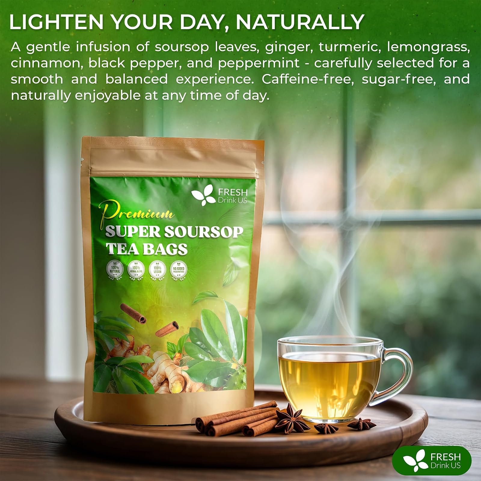 herbal tea with soursop benefits